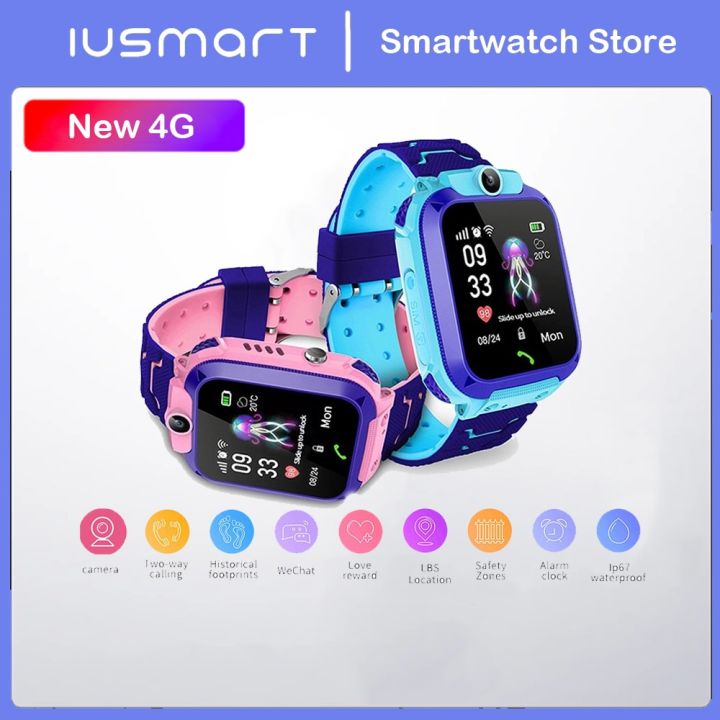 Q12 2G Kids Smart Watch Phone Call SOS LBS Location Voice Chat Call ...