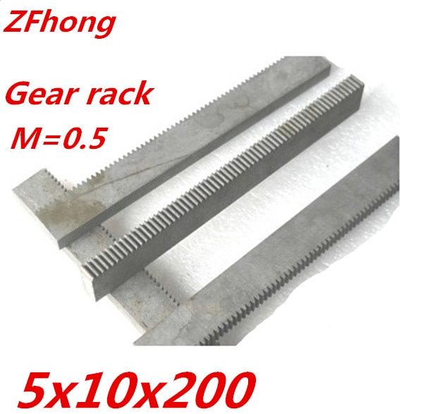【KAMDSS015】2Pcs 0.5Mod Modulus Gear Rack 45# length 200mm | Daraz.lk