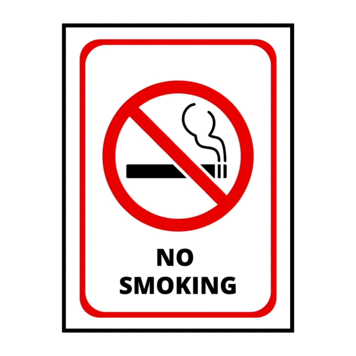 NO SMOOKING SIGN BOARD - FOAM BOARD MATERIAL | Daraz.lk