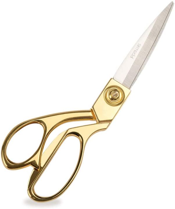 Golden Handle Stainless Steel Senior Tailor Sewing Scissors Sharp Blade ...