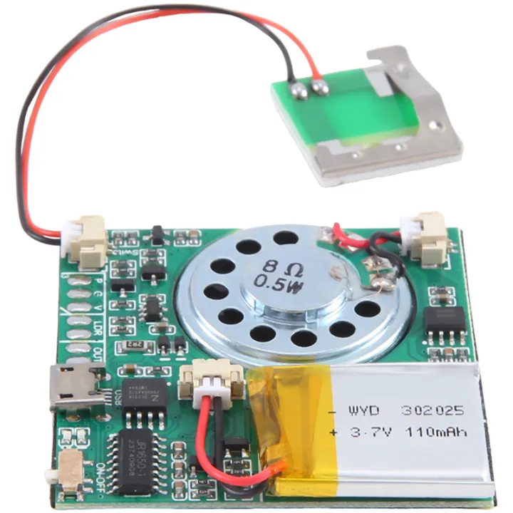 USB Recording Music Module DIY MP3 Recordable Sound Module Green ...