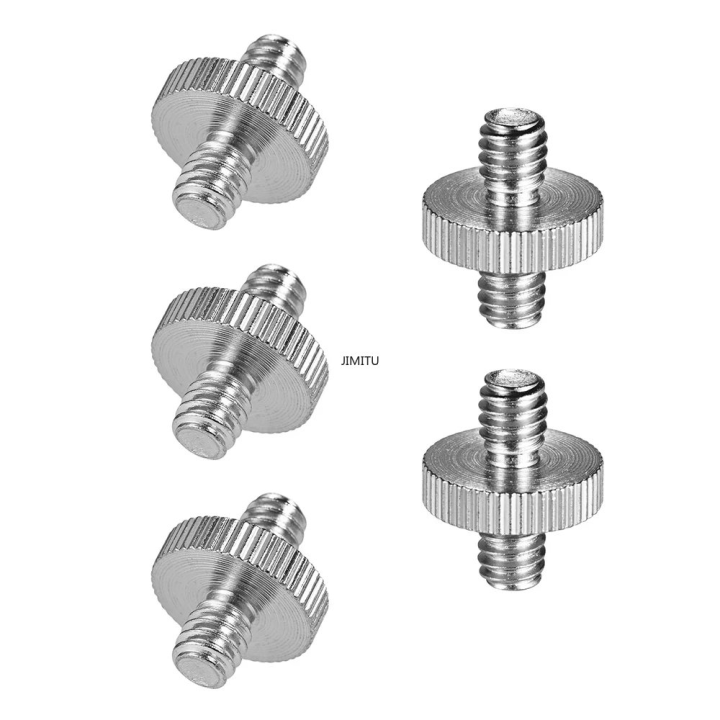 4/8pcs 1/4" Male To 3/8" Male Threaded Metal Adapter 1/4 Inch Double ...