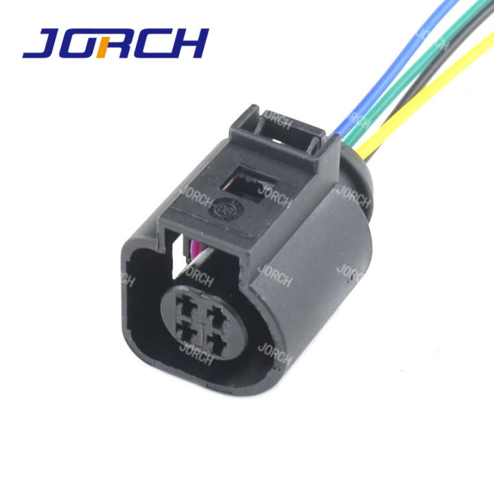 4 Pin Coolant Temperature Sensor Plug Connector Wire Harness Fit For Vw ...