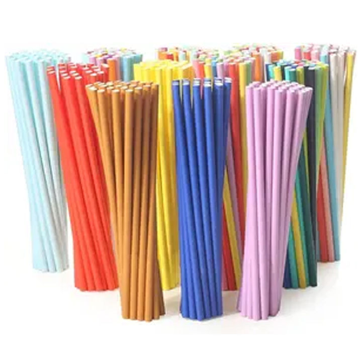 Paper Straw 25 Pieces Multi Colour Packet Straws Birthday Party ...
