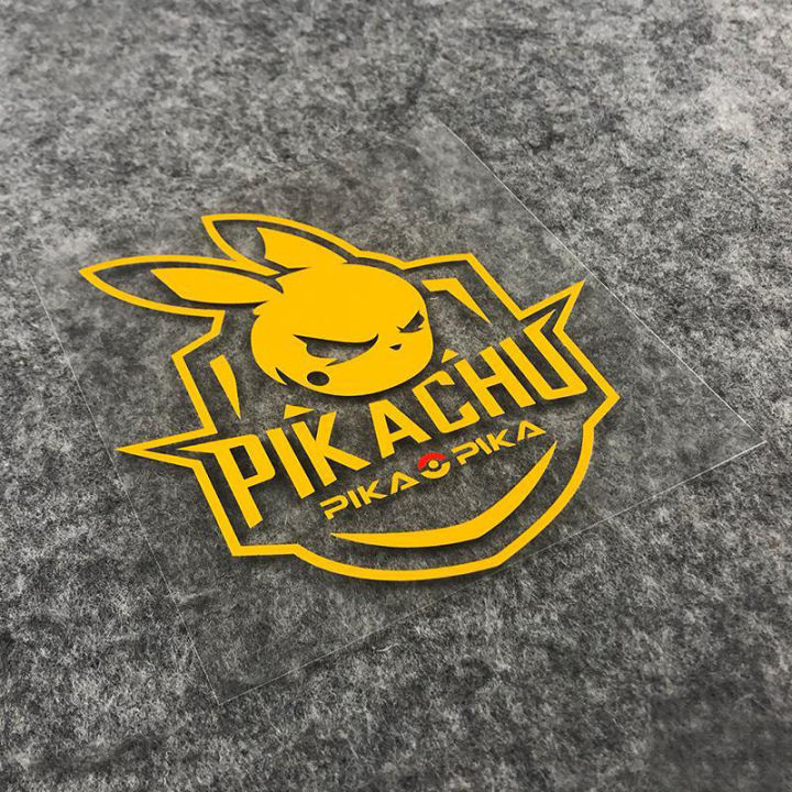 Pokemon Colorful Reflective Pikachu Sticker Car Scratch Blocking ...
