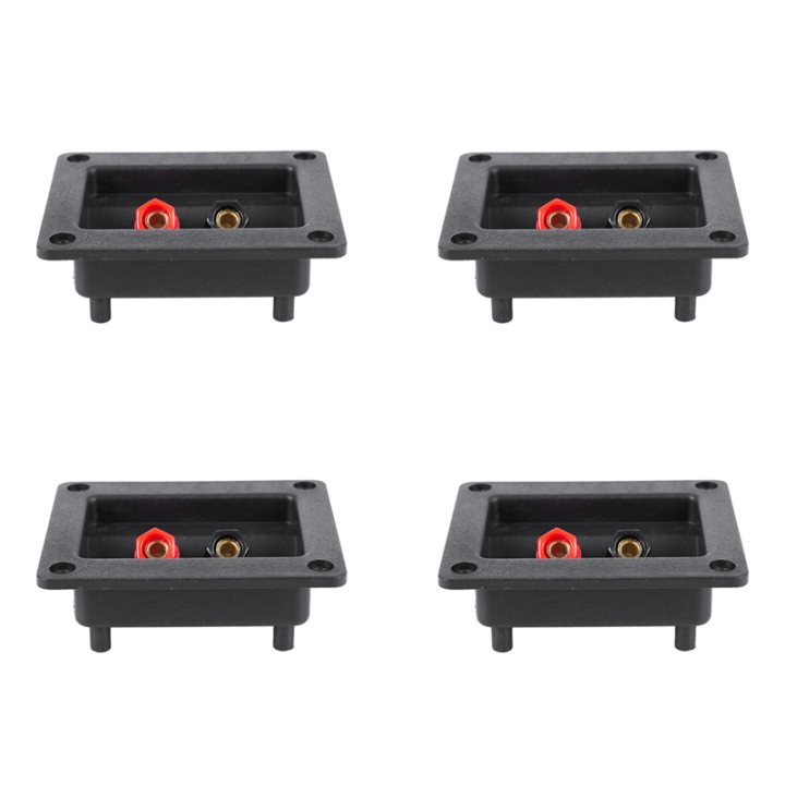 4pcs 90x78mm Square Binding Post Type Speaker Box Terminal Cup Wire ...