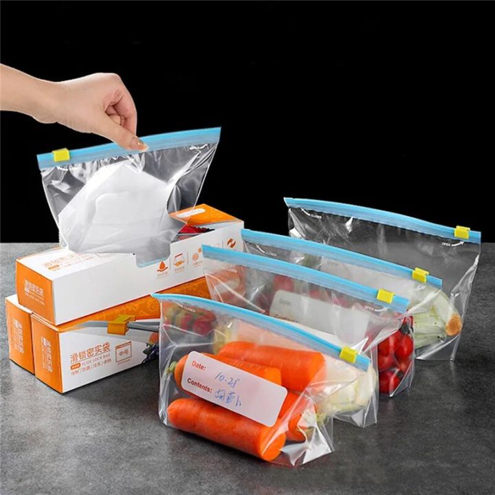 zip lock bags 1/10Pcs Reusable Zipper Bag Stand Up Zip Shut Plastic ...