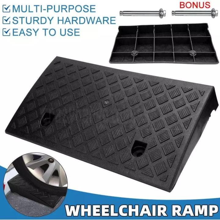 Hd (Heavy Duty) Wheelchair Ramp Non-Slip Threshold Ramp Rubber Anti ...