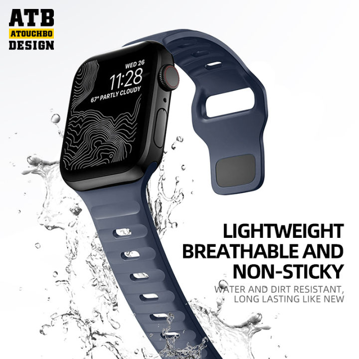 AtouchBo T-Buckle Sport Series Strap For Apple Watch 45MM - Premium ...