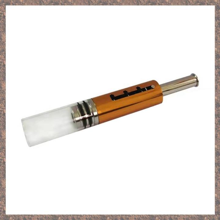 Piston Type Glass Smoking Pipe Filter Retractable Pipa Mouth Tip Herb ...
