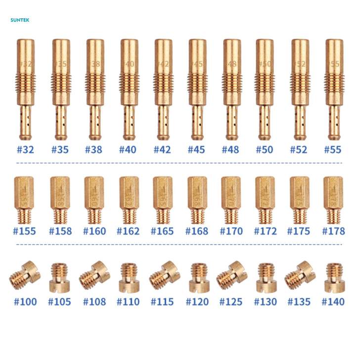 30 Pieces Carburetor Main Jets Slow Jet Easy to Install Attachment ...