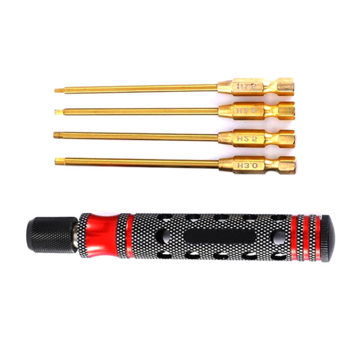 Hexagon Screwdriver Set 1.5, 2.0, 2.5, 3.0mm Quick Change Allen Key ...