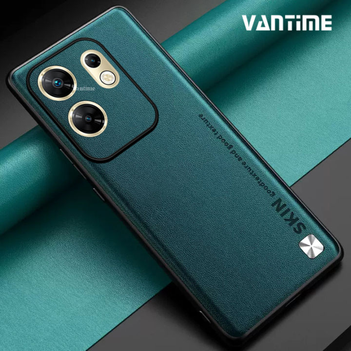 Vantime for Infinix Zero 30 4G Case Synthetic Leather Slim Matte Hard ...