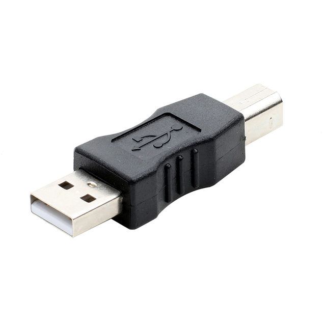 USB2.0 A Male A Female to B Female Printer Print Converter Adapter ...