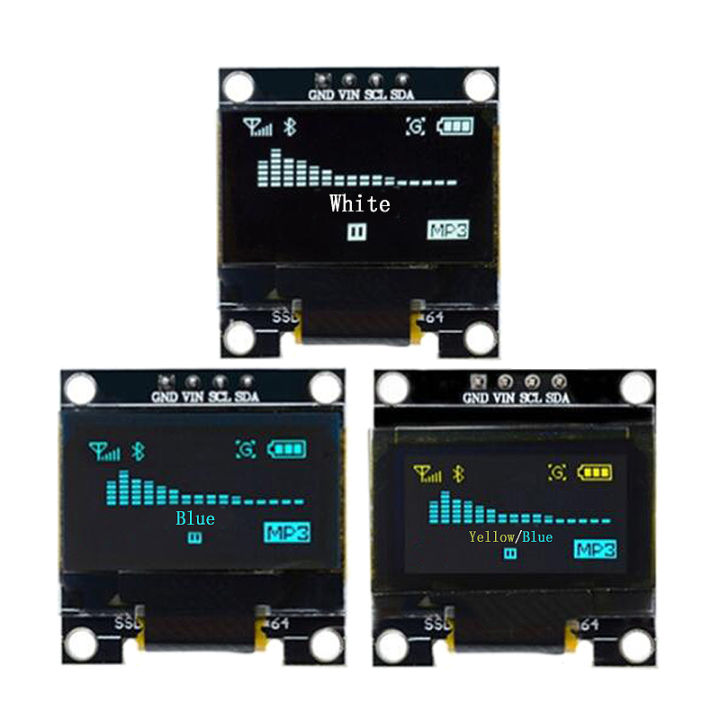 - blue double color white 128X64 OLED LCD LED Display Module For ...
