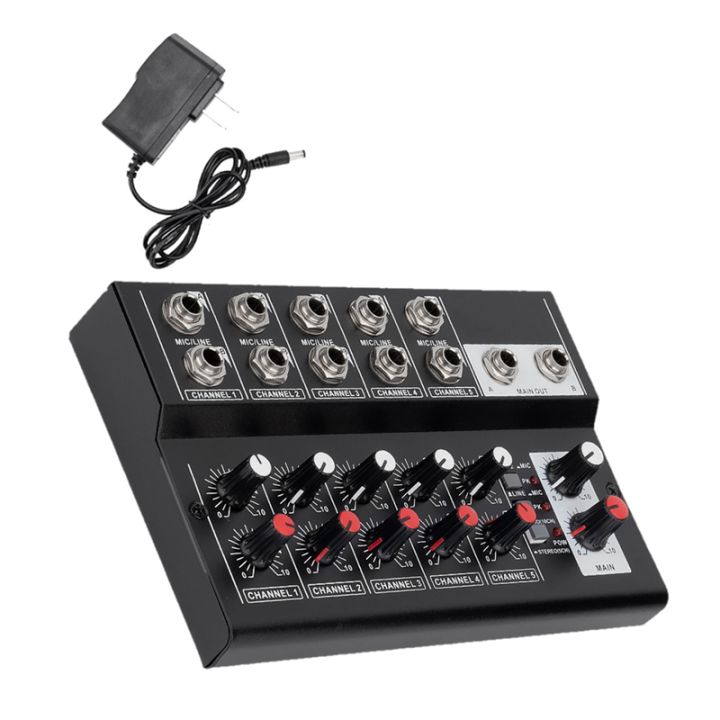 10 Channel Mixing Console Digital Audio Mixer for Recording DJ Live Broadcast Controller Easy to ...