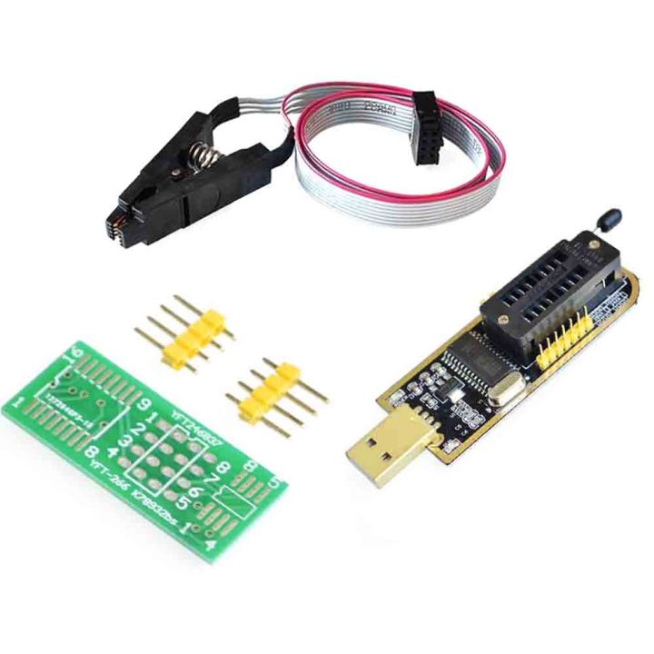 CH341A 24 25 Series EEPROM Flash BIOS USB Programmer Module + SOIC8 ...