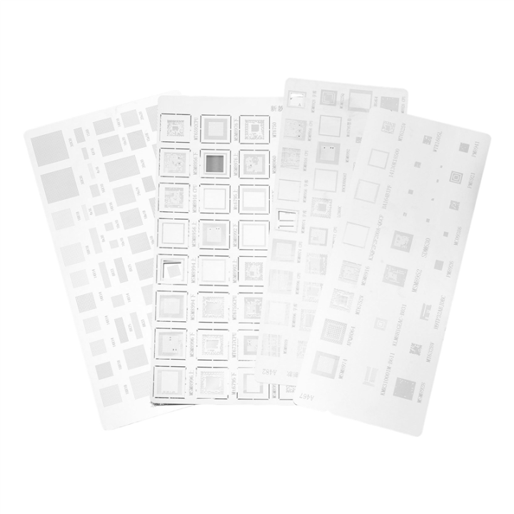 4PCS Universal BGA Stencil for MTK CPU RAM PM Power IC Reball Pin ...