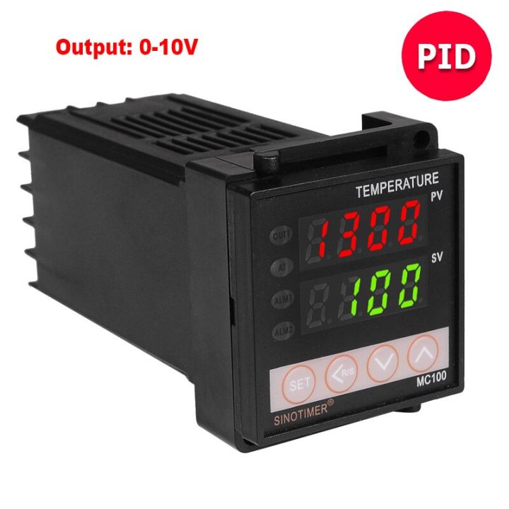 MC100 K PT100 Input Analog Output Thermostat for Underfloor Heating Temperature Controller 220V ...