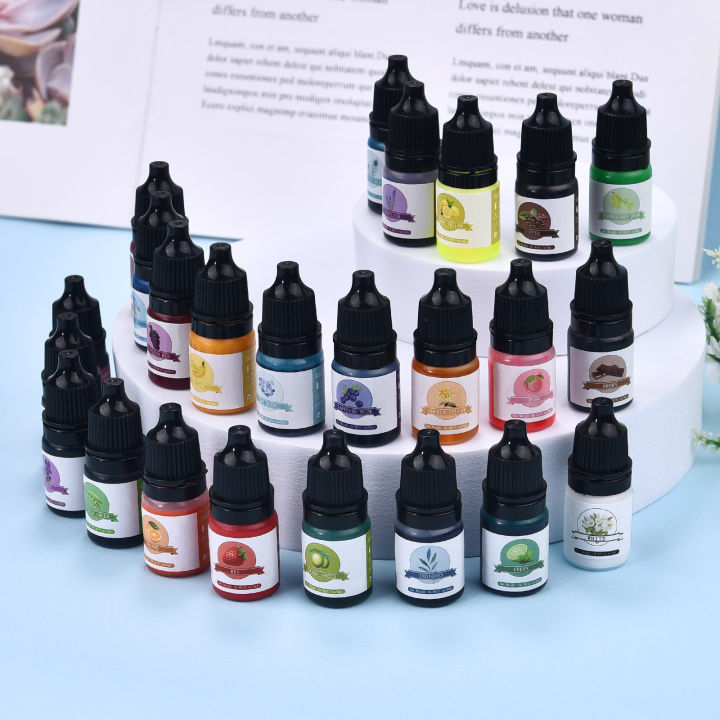30Colors Epoxy Resin Pigment UV Resin Dye Oily Colorant Liquid 5ml ...
