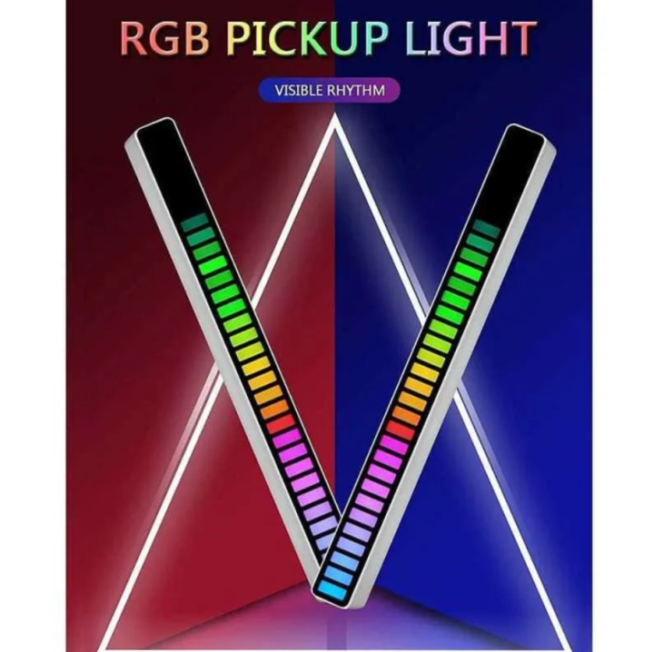 RGB Lamp LED Strip Lights Pickup Light Sound Control Lamp Ambient Light ...
