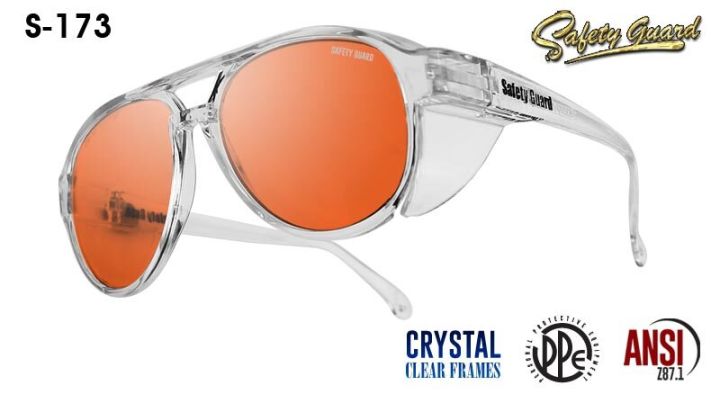 SAFETY GUARD SAFETY GLASSES/ EYE PROTECTION (S-173) - FIT OVER GLASSES ...