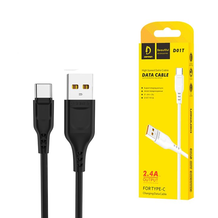Denmen D01T 2.4A USB Type-C Data Cable | Daraz.lk