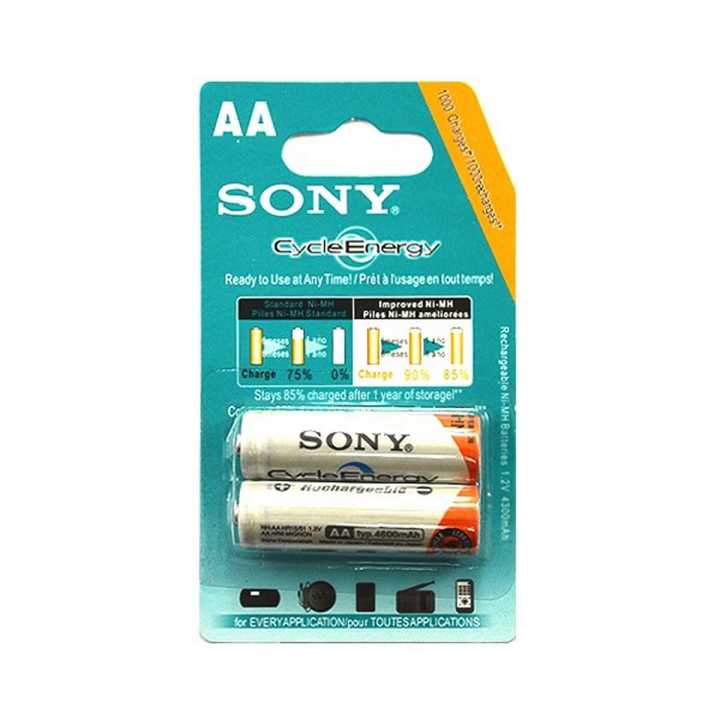 Sony Rechargeable Battery Cycle Energy 4600mah x 2 | Daraz.lk