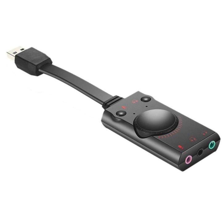 USB External Sound Card Desktop Notebook Independent Microphone Headset ...