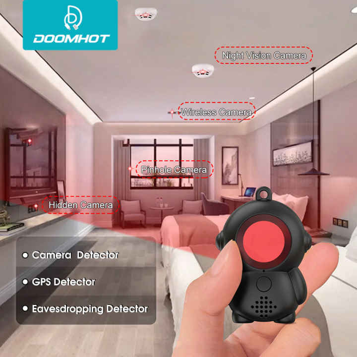 Doomhot Mini Camera Detector Prevent Sneak Shots Infrared Light Hidden ...