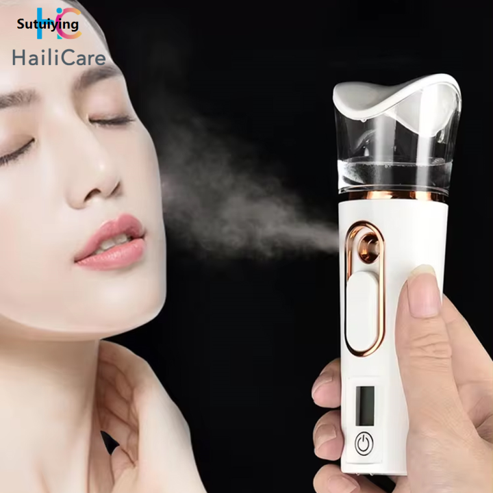 Sutuiying Nano Spray Facial Steamer Mini Handheld Portable 25ml Mist ...
