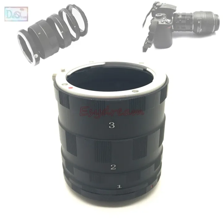 Macro Extension Tube 3 Rings for Sony Alpha Minolta MA AF Camera Lens ...