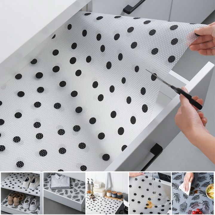 Drawer Mat Oil-proof Moisture Kitchen Table Shelf Liner Mats Cupboards ...