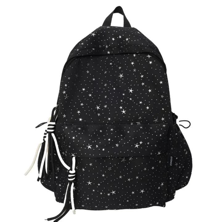 Lightweight Oxford Cloth Star Backpack Multi-pockets Solid Color ...