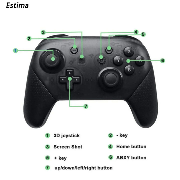Controller Remote Gamepad With gyroscope Double Vibration Wake Up ...