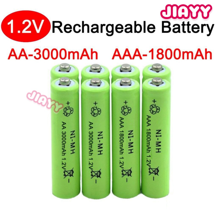 AAA Battery Rechargeable 1800mAh 1.2v-1.5V (One Pair) | Daraz.lk