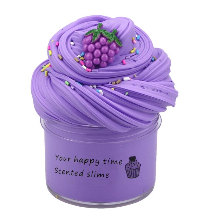 Slime Beautiful Mixing Fluffy Diy Toys Floam Slime Charm Scented Stress ...