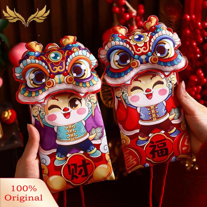 SuperRide Cartoon Dragon Red Envelope 2024 Year of the Dragon Red ...