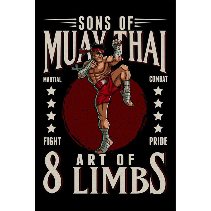 Muay Thai Wall Poster / size 18x12 inches / Printed / posters / IMG 25. ...