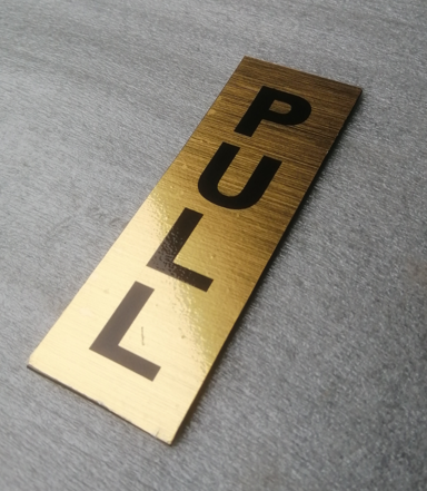 Pull- Acrylic Sign Board - 12.5CM X 4.5Cm | Daraz.lk