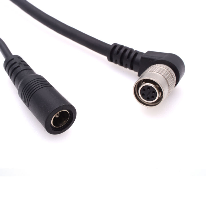 Hr10A-7P-6S 6 Pin core bend to 2.1 mm female DC Power Cable Hirose ...