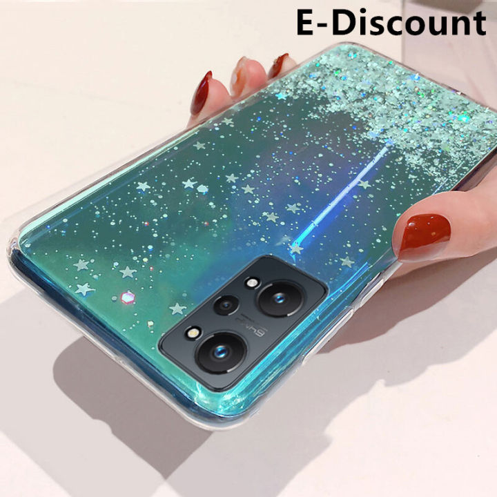 For Realme GT Neo 2 Case Glitter Silicone Soft Cases Starry Sky String ...