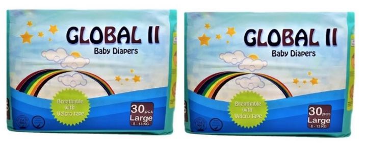 Global ll Baby Diapers - Large 60 Pcs Pack | Daraz.lk