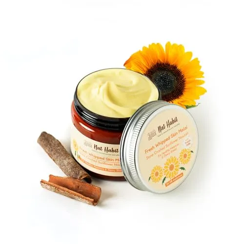 Nat Habit Crushed Sunflower Moisturiser, Skin Malai, Body Cream, Body ...
