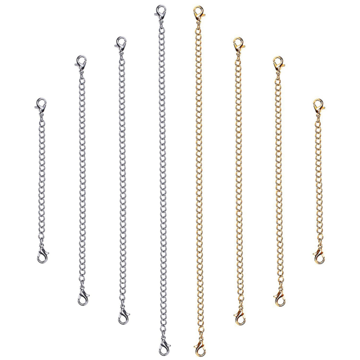 24 Pcs Stainless Steel Necklace Extender Bracelet Extender Extender ...