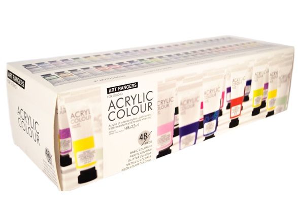 Art Rangers Acrylic Paint Set - 48 Colours | Daraz.lk