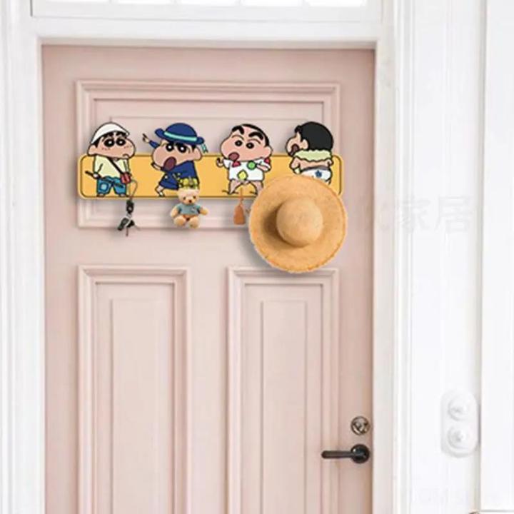 Ineverlefte Crayon Shin-chan Hook Clothes Hanger Key Storage Hook Punch ...