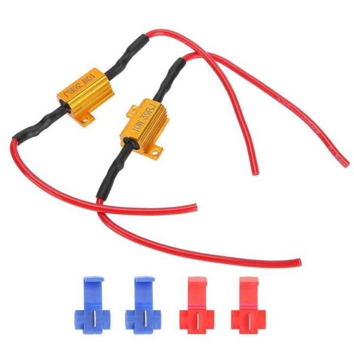 Headlight Decoder 2Pcs Car LED Anti Hyper Flash No Error Wirewound Load ...