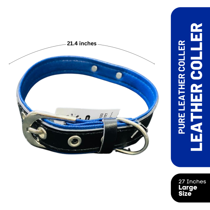 Pure Leather Dog Large Coller for Dogs & Puppies (Adjustable) | Daraz.lk