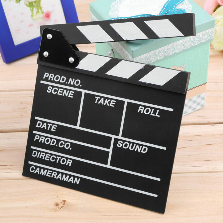 【Universal Car Parts Store】Wood 20x20x1.5cm Director Video Scene ...